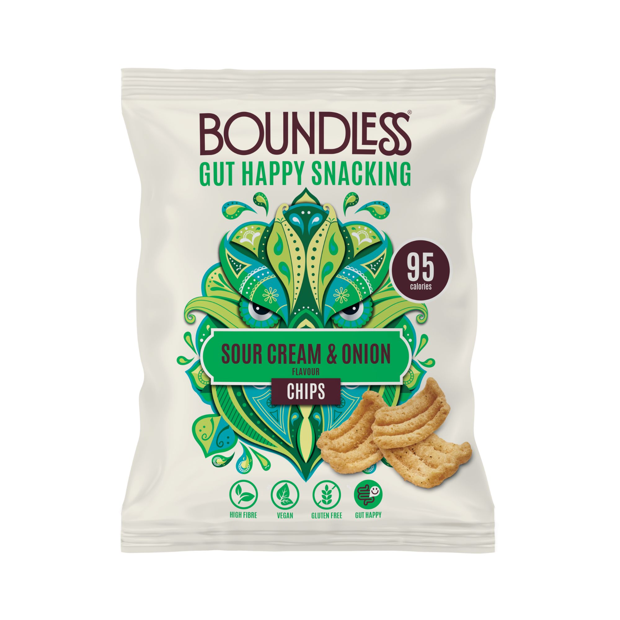 Boundless | Boundless Chips - Sour Cream & Onion (24x23g) | Delivered Wholesale