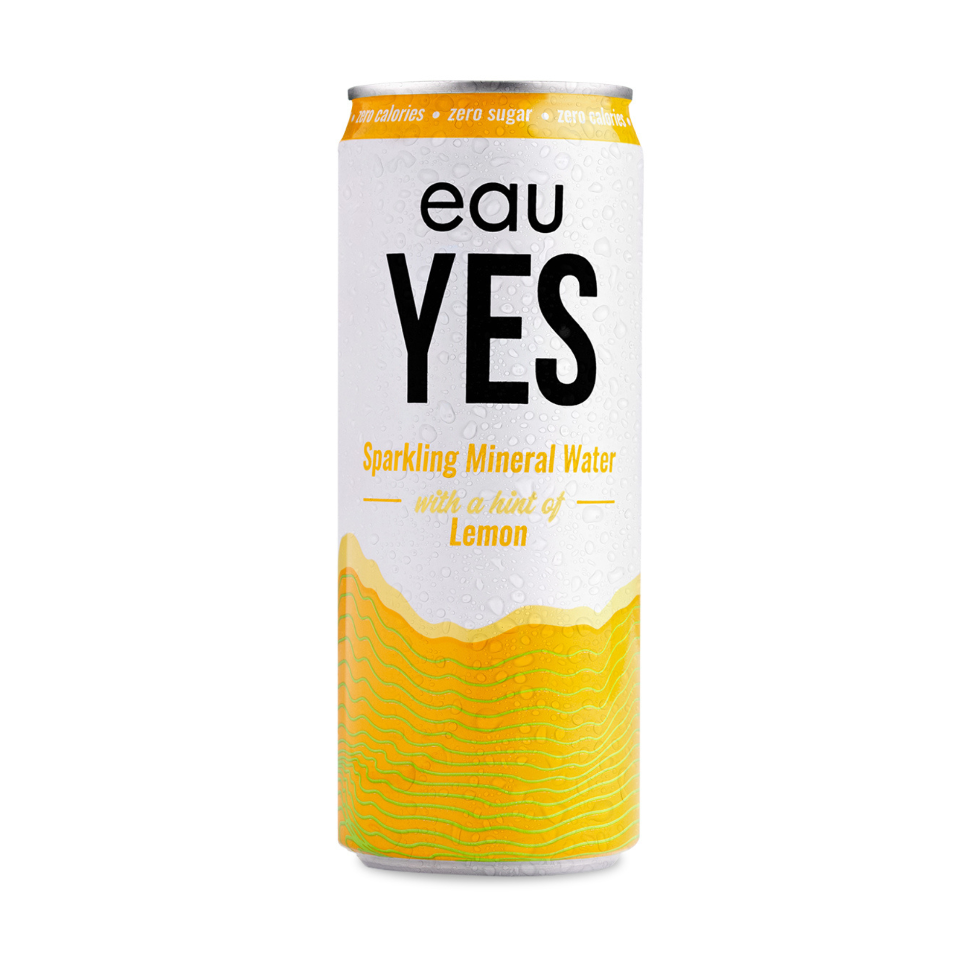 eauYES Water | eauYES Sparkling Mineral Water - Lemon (12x330ml) | Delivered Wholesale