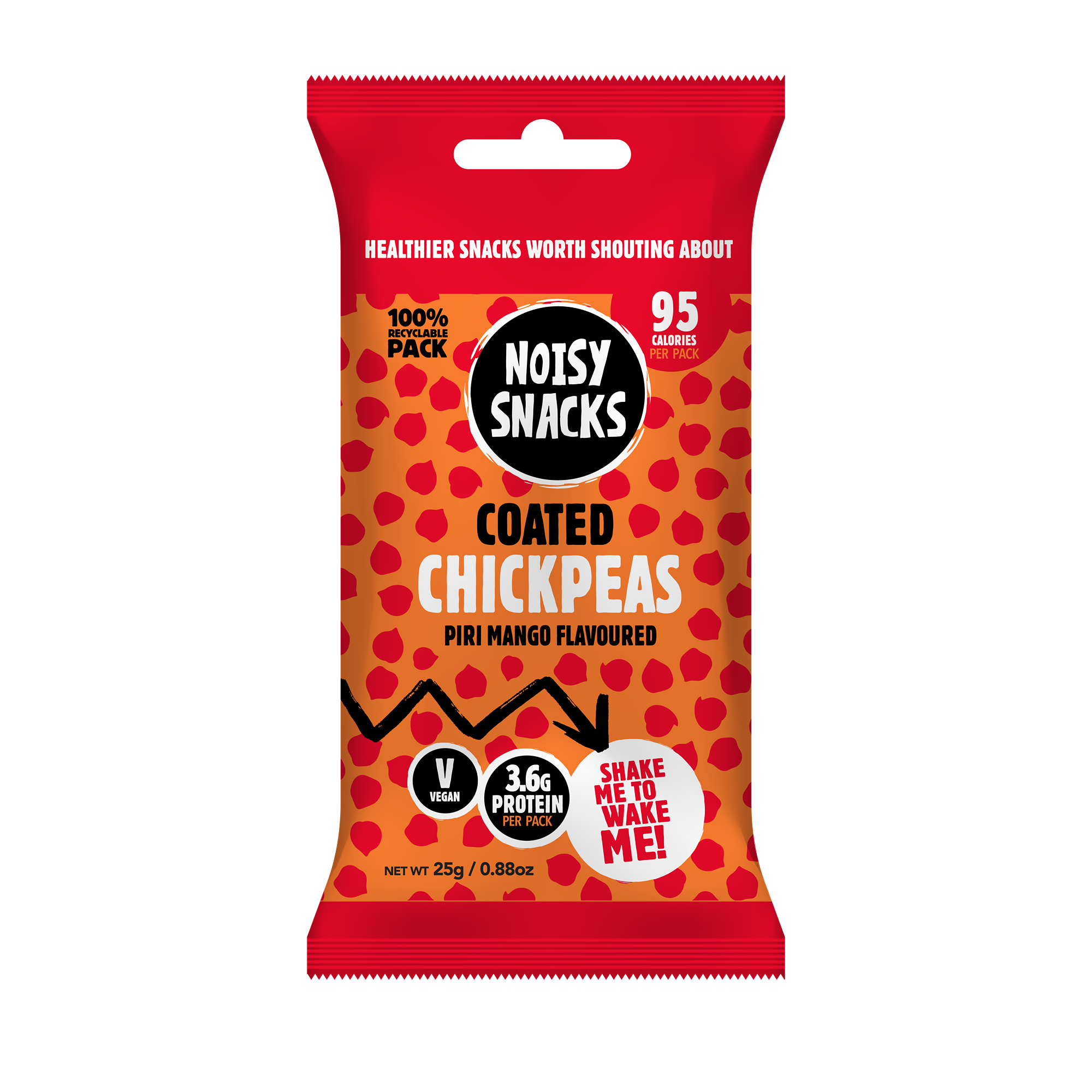 Noisy Snacks | Noisy Snacks Coated Chickpeas - Piri Mango (10x25g ...